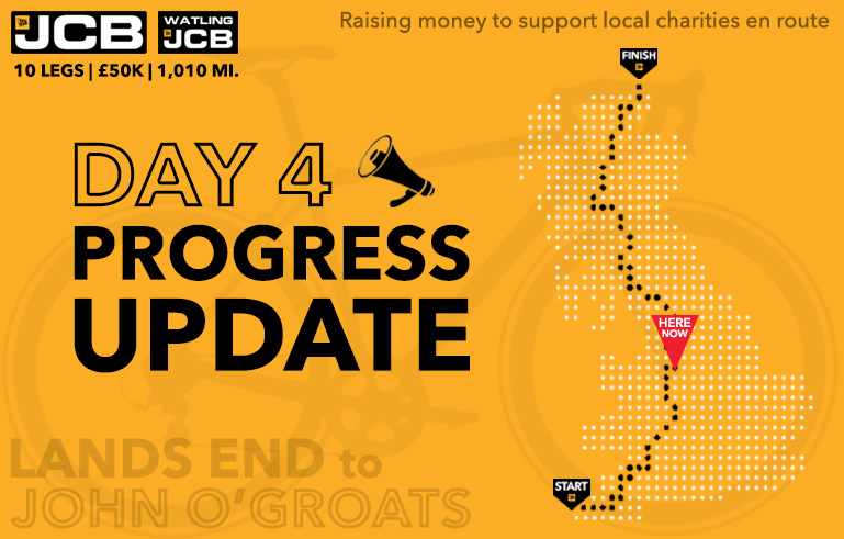 LANDS END TO JOHN O'GROATS CYCLE CHALLENGE - Watling JCB